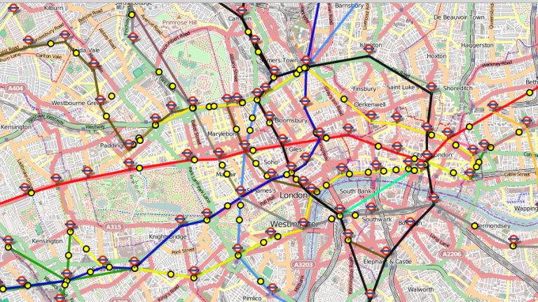 Live map van de Londen Tube - Citytrips-Londen.be